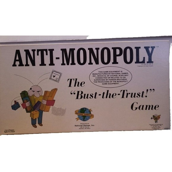 Ralph Anspach | Games | Vtg 973 Antimonopoly Bust The Trust Board Game ...